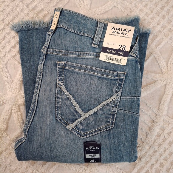 Ariat | Jeans | Ariat Real Denim Womens Size 28l High Rise Flare Jeans ...